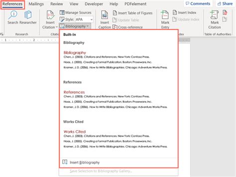 How To Create Your Own Bibliography Template In Microsoft Word