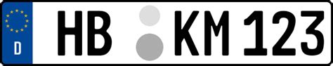 Kfz Kennzeichen Bremen Dein Kennzeichen Hb Prägen