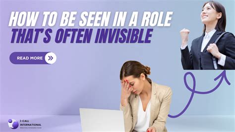 How To Be Seen In A Role Thats Often Invisible