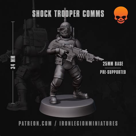 3d File Shock Trooper Comms・template To Download And 3d Print・cults