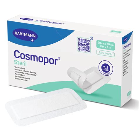 Island Dressing Cosmopor® Steril 4 X 8 Inch Rectangle Sterile Water Re