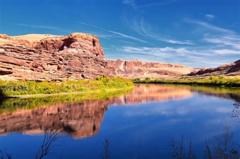 Premium Photo Moab Panorama Views Colorado River Jackass Canyon Red