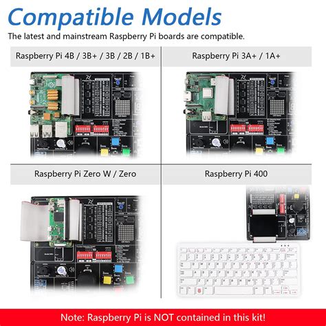 Freenove Projects Kit For Raspberry Pi 4 B 3 B 400 Python C Java Scratch Code 607 Page