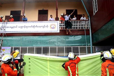 တနင်္သာရီတိုင်းဒေသကြီးဝန်ကြီးချုပ် ဦးမြတ်ကို ငလျင်ဘေးအန္တရာယ်သဏ္ဌာန်တူ