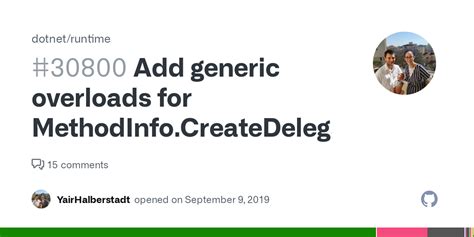 Add Generic Overloads For Methodinfocreatedelegate · Issue 30800