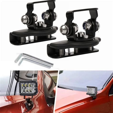 Led Work Light Mount Bracket Clamp Holder For Off Road Suv Atv 4wd Universal 4x4 Auto