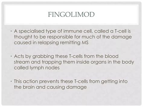 Disease Modifying Therapy Presentation Ppt