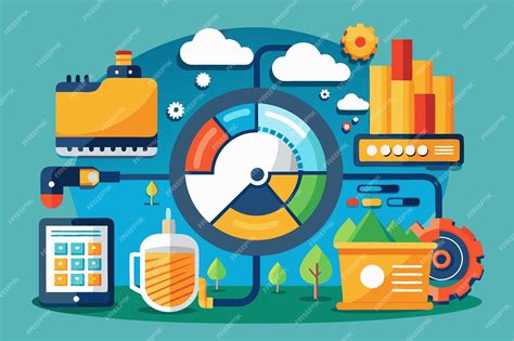 A Visual Representation Of Resource Usage Featuring Charts Tools And