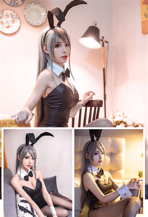 Sakurajima Mai Bunny Girl Cosplay Costume Rascal Does Not Dream Of