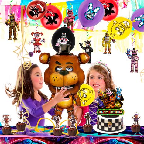 George Oliver Fnaf Birthday Party Supplies 49pcs Five Nights At Freddy