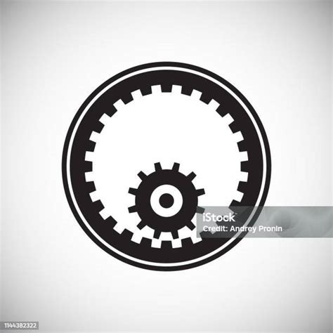 그래픽 및 웹 디자인에 대 한 배경에서 기술 메커니즘 아이콘입니다 간단한 벡터 기호입니다 웹 사이트 버튼 또는 모바일 앱에 대