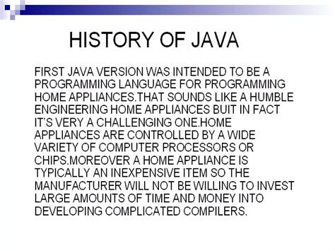 Chapter 1 Introduction To Java Technology Ppt