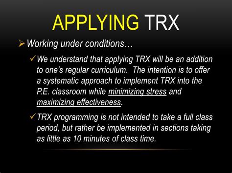 Ppt Trx Powerpoint Presentation Free Download Id2772857