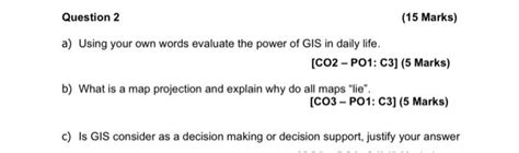 Solved Question 2 15 Marks A Using Your Own Words