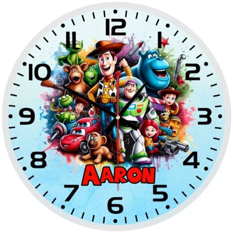 Disney Toy Story Glass Wall Clock Vibrant And Magical Decor