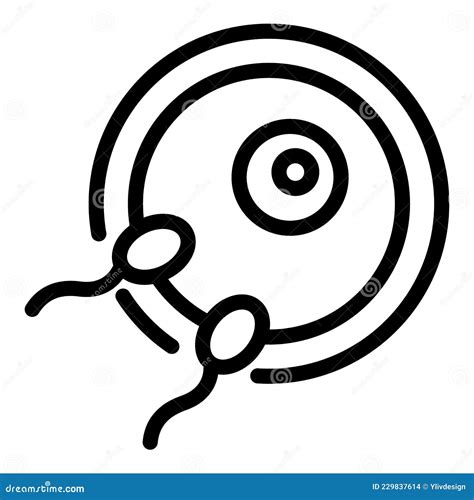 Human Reproduction Icon Outline Vector Reproductive System Stock