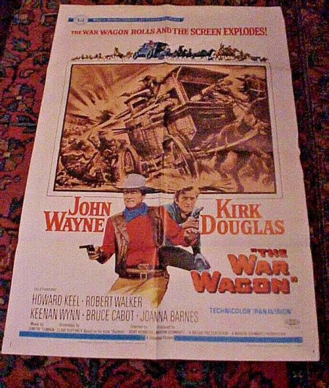 Original Movie Poster The War Wagon 1967 27 X 41 John Wayne Kirk