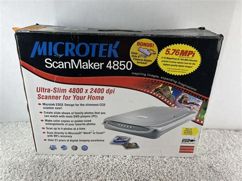 Microtek Scanmaker 4850 Flatbed Scanner For Sale Online Ebay