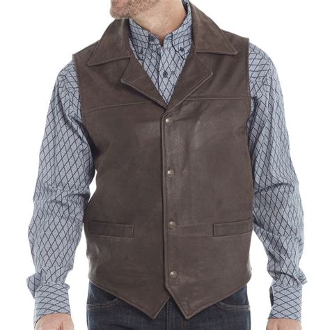 Mens Leather Vest Cripple Creek Hamley Western Store