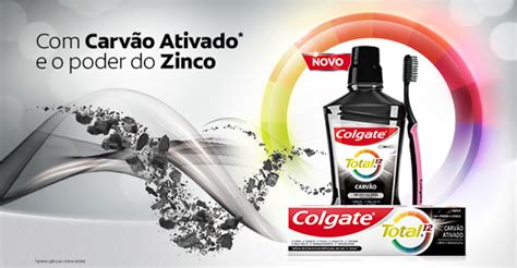 Lançamento Colgate Regime Total 12 Carvão Ativado Abisa