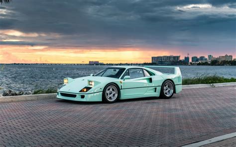 Worlds Only Mint Green Ferrari F40 Pays Tribute To A 250 Gto Carscoops