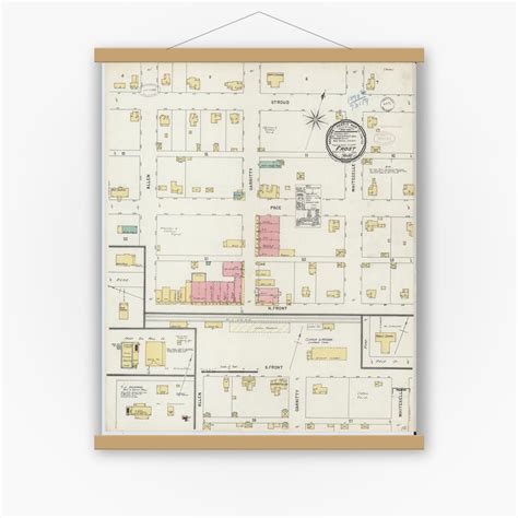 Sanborn Fire Insurance Map From Frost Navarro County Texas 1898