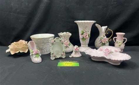 Find And Bid On Lot 797c Lefton Vases Planters And Now For Sale At