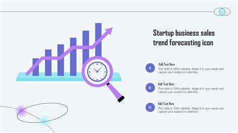 Startup Business Sales Trend Forecasting Icon Ppt Slide
