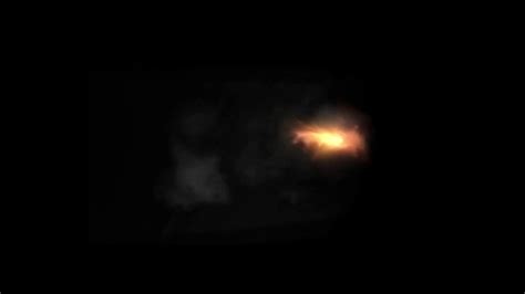 Muzzle Flash Gunshot Black Background Overlay Stock Footage Sbv