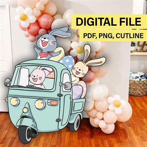 Easter Rabbit Charactercutout Rabbit Characterbig Decor Easter Rabbit