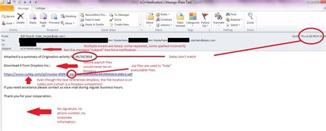 Example Of An Email You Should NOT Open