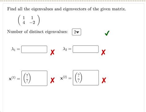 Solved Find All The Eigenvalues And Eigenvectors Of The