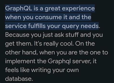 Farouk Ibrahim On Linkedin Stay Away From Graphql People