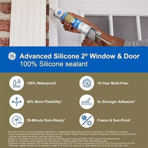 Ge Advanced Silicone 12 Pack 10 Oz Window And Door Clear Silicone Caulk In The Caulk Department