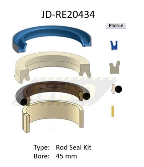 John Deere Backhoe Seal Kit Jd Re20434