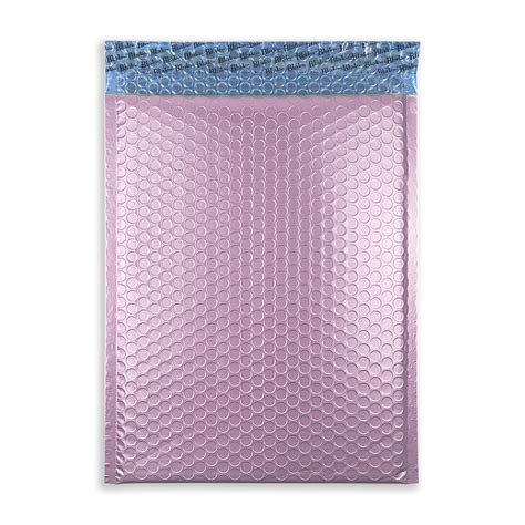 Colored Padded Envelopes C5 Metallic Rose Gold Blush Padded Bubble