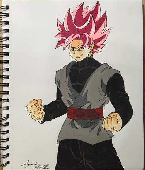 How To Draw Goku Black Rose Easy