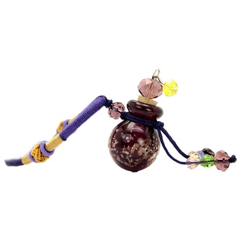 Glass Small Gourd Essential Oil Diffuser Pendant Necklace Perfume