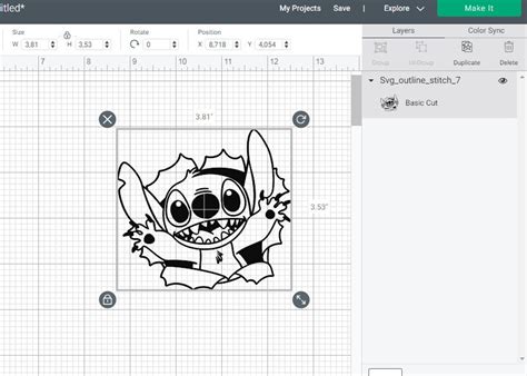 Svg Lilo And Stitch Outline Cut File Cricut Silhouette And Etsy