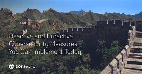 Proactive Cybersecurity Measures Vs Reactive Tactics