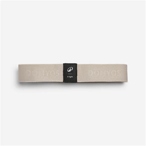 Extra Low Resistance Fabric Glute Band Linen Beige Domyos Decathlon