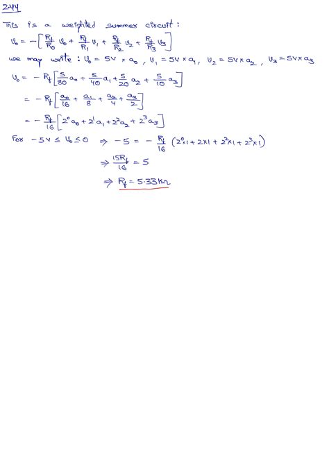 2 44 figure p2 44 shows a circuit for a digital to analog converter