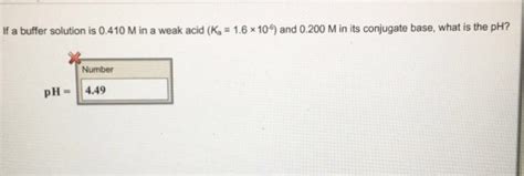 solved if a buffer solution is 0 410 m in a weak acid ka