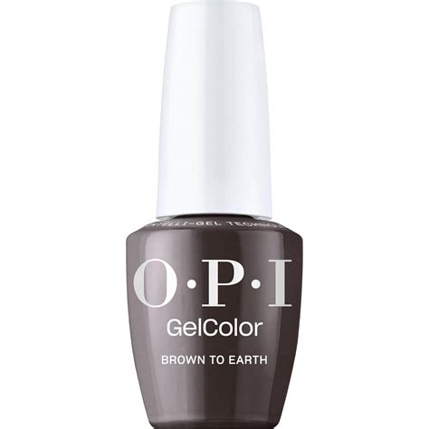 Opi Gelcolor Brown To Earth Opaque Dark Brown Crème Led
