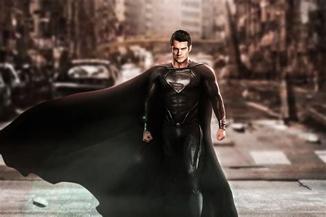 3000x2000 Superman Black Suit Justice League Wallpaper3000x2000