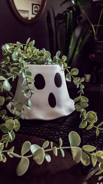 Corin Distin On Instagram 🌼springoween Diy 1 Ghost Flower Pot Decor