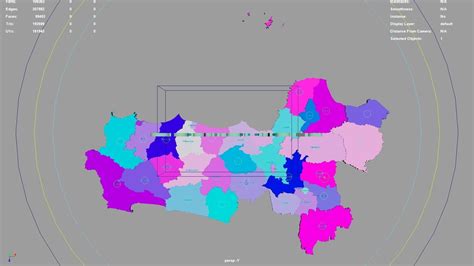 Central Java Java Indonesia Map Region Geography Political 3d Model