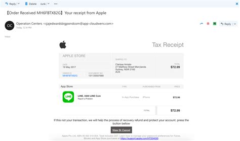 Your Receipt From Apple Scam 2021 Scam Detector