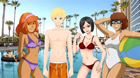 Richard And Hannah Chatting With Daphne And Velma By Richardchibbard On