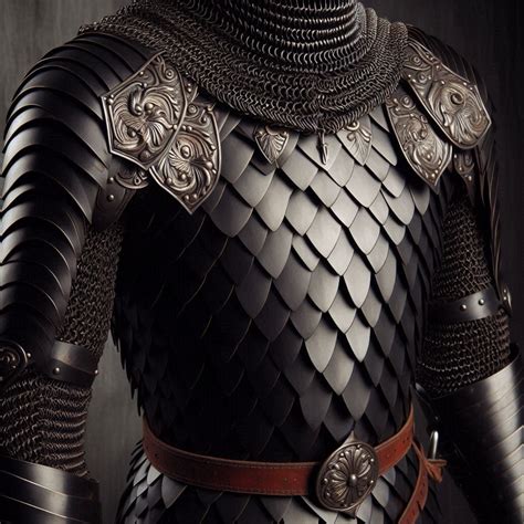 Ebony Scalemail Armor In 2025 Fantasy Armor Ancient Armor Armor